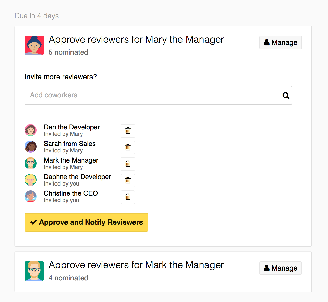 360 Degree Feedback · Small Improvements