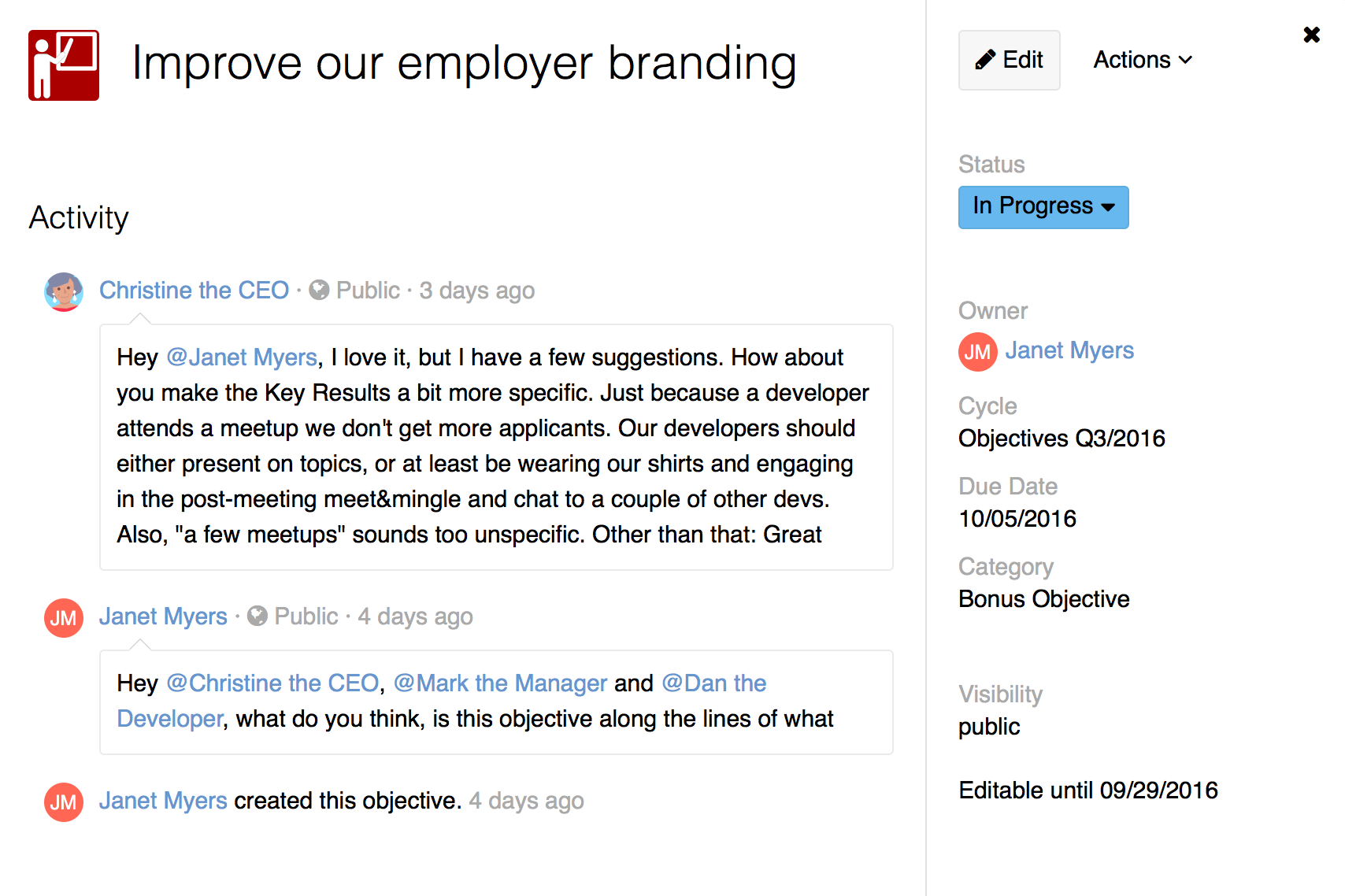 Small Improvements: Reviews, 360s, Ongoing Feedback and Objectives